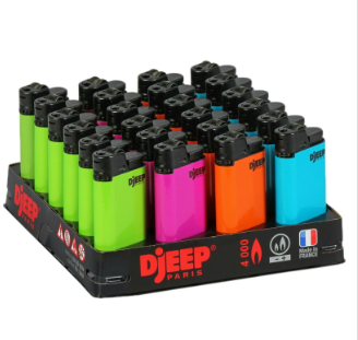 DJEEP PARIS CLASSIC LIGHTERS 24 PACK – JAY JAY DISTRIBUTORS INC